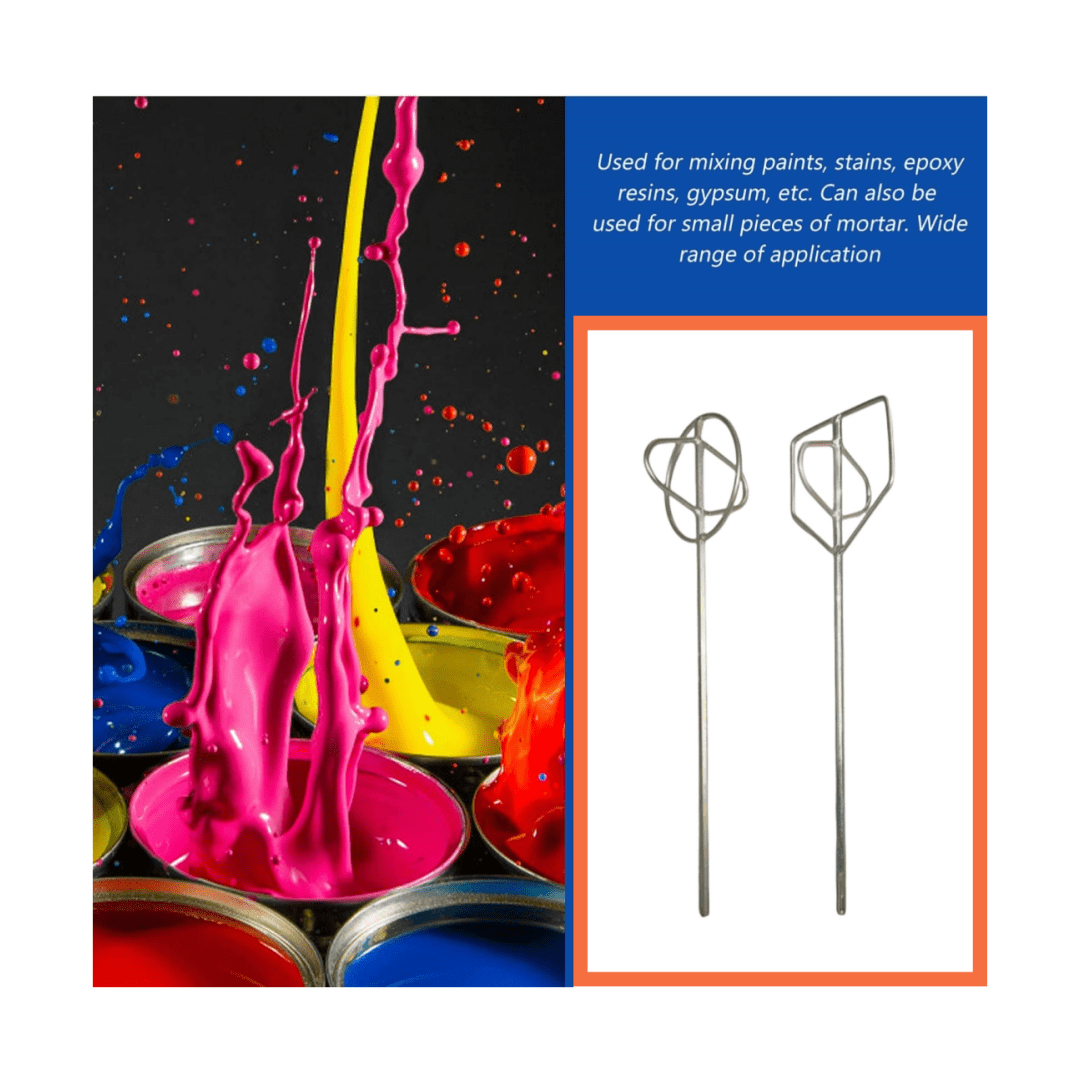 2pcs Mixing Stick With A Handheld Mixer, Concrete Drill Bit, Attachment ...