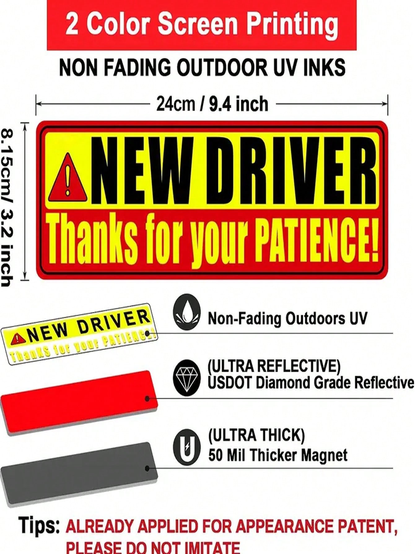 New Arrival Student Driver Please Be Patient Vinyl Sticker Decals ...