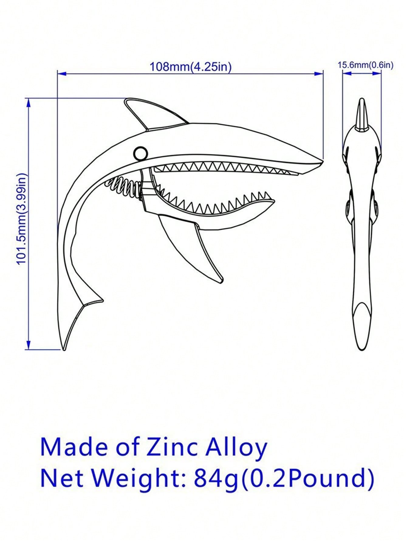 1 pc Guitar Capo Shark Capo for Acoustic and Electric Guitar with Good ...