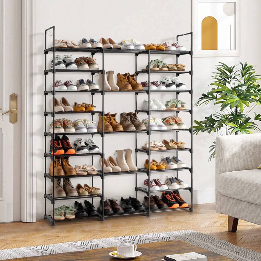 10 Tiers Shoe Rack Storage Organizer Shoe Shelf Organizer for Entryway ...