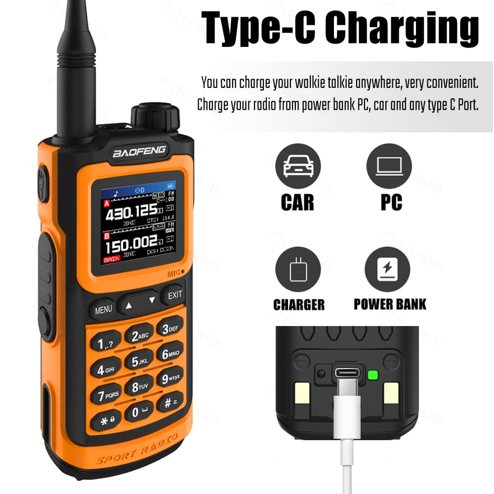 New Baofeng UV-G30 PRO V2 10W Walkie Talkie Four Bands Long Range ...