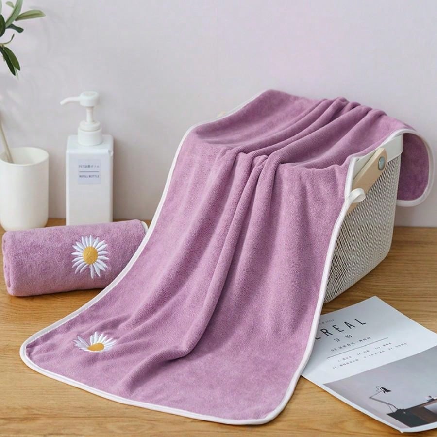 Serviette De Fibre Ultrafine Daisy 35*75cm Serviette D'absorption D'eau ...