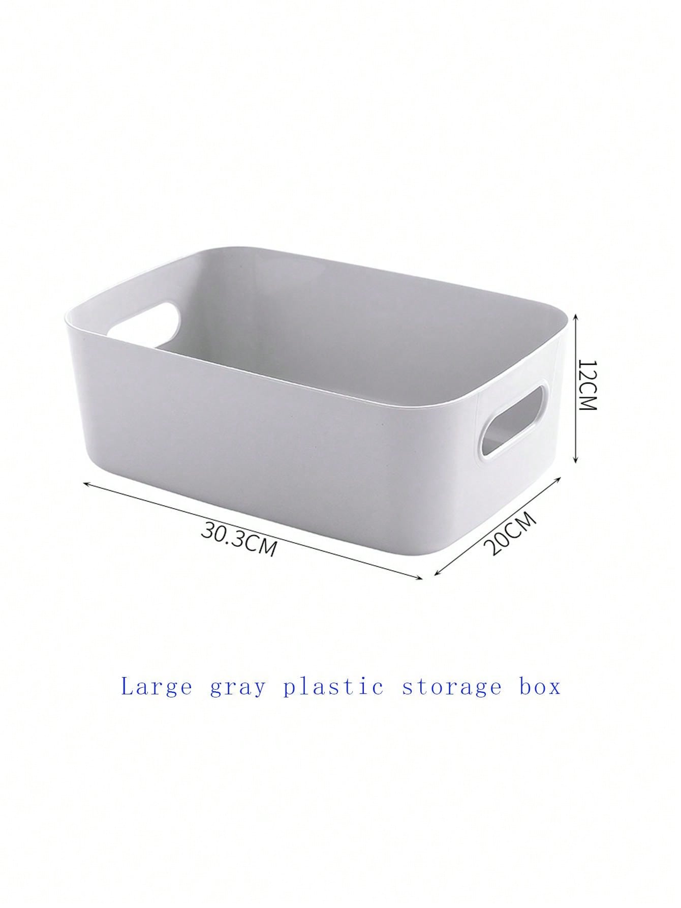 1 Large Gray Plastic Storage Bin, Pantry Collection And Refrigerator ...