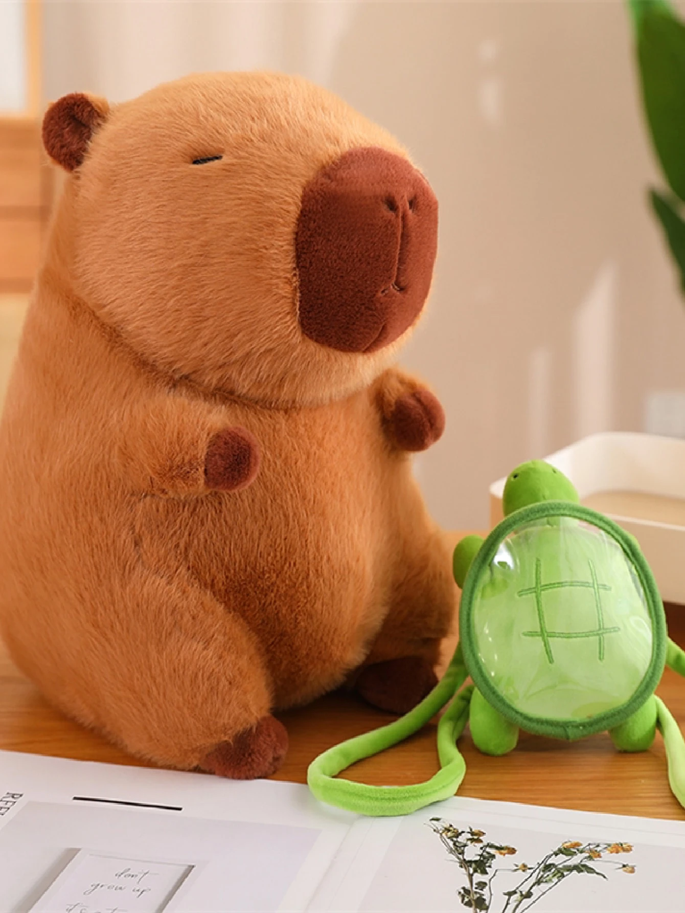 Capybara Stuffed Animal Plushies Soft Cute Capybara Plush Carrying A ...