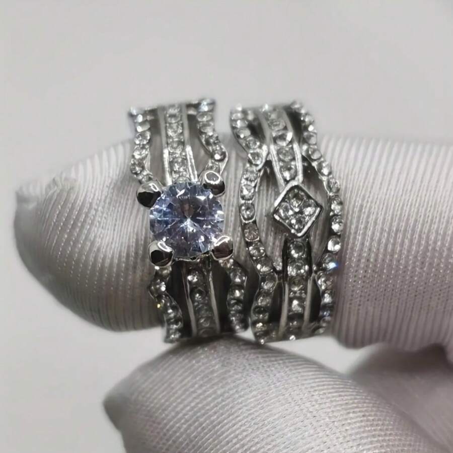 2 /1 Set Of Gorgeous Luxury Engagement Rings - The Perfect Anniversary ...