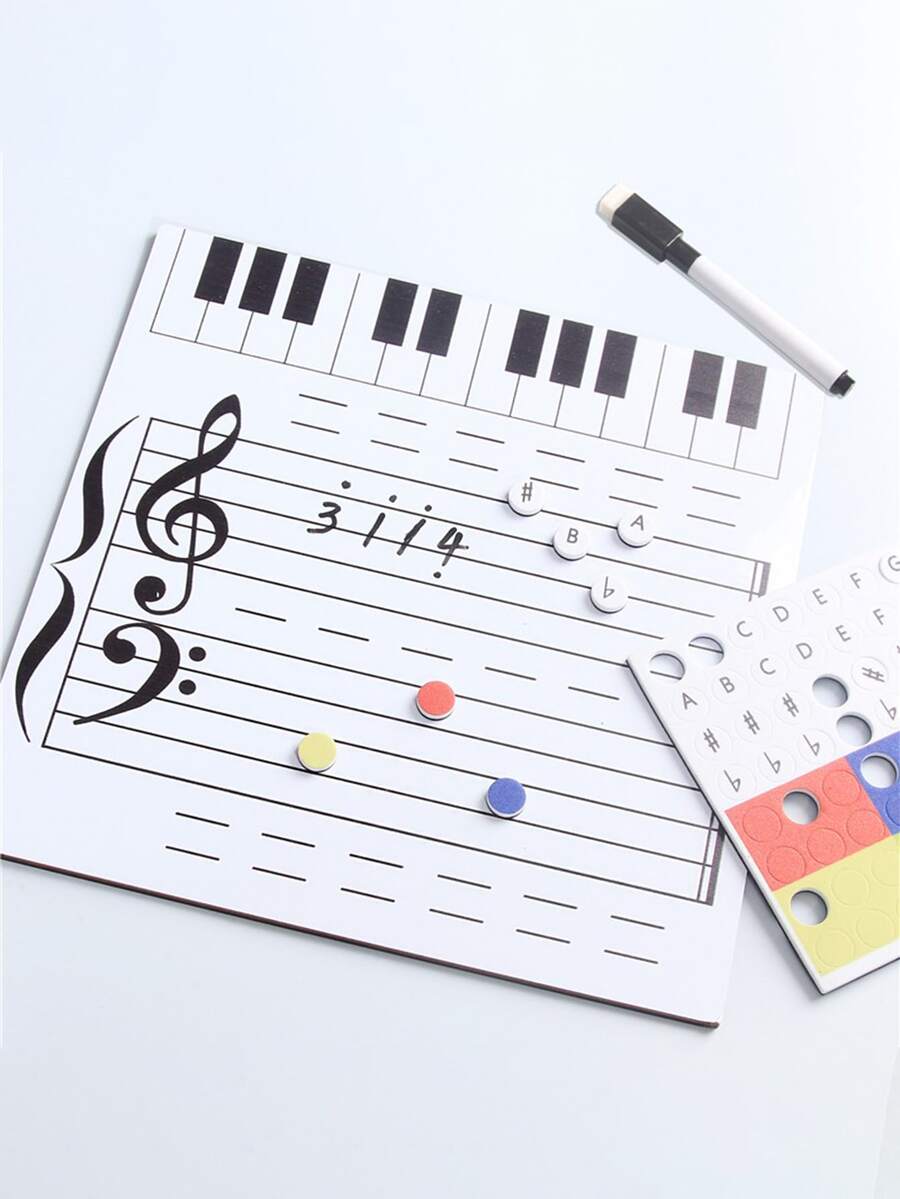 1pc Magnetic Music Score Board For Music Theory Education, Erasable ...