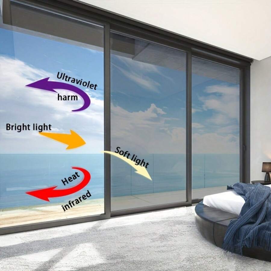 Window Glass Heat Insulation Film, One-way Perspective Glass Window ...