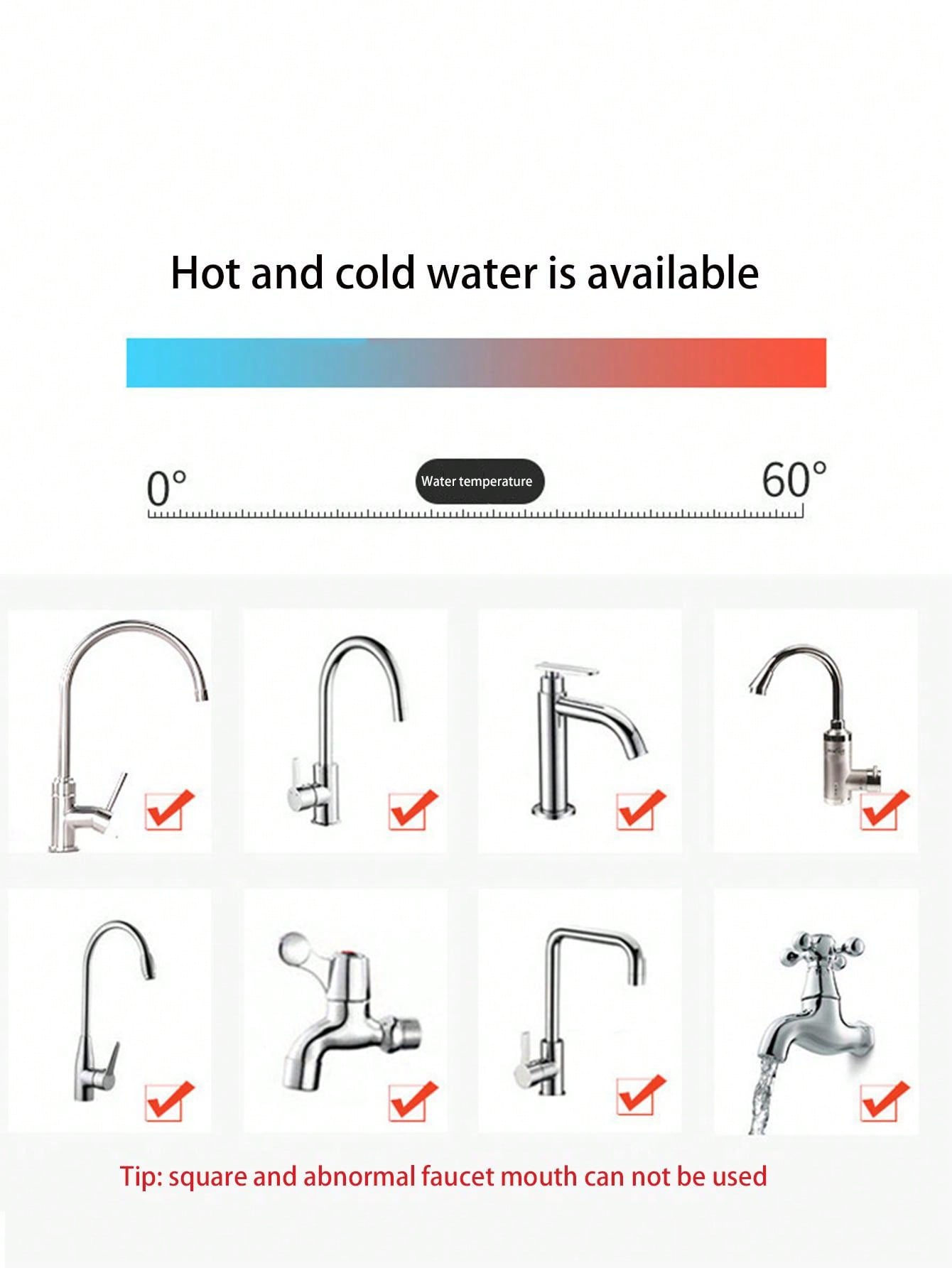 Kitchen Water Tap Filter With Splash Prevention And Water Saving ...