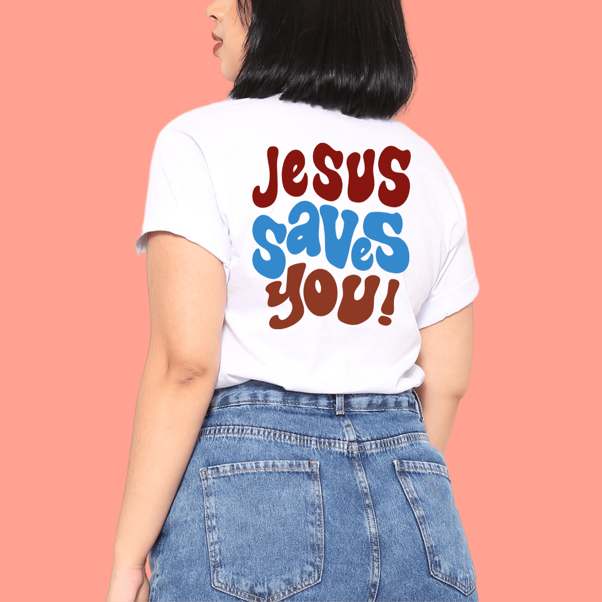 Blusa Feminina Streetwear Oversized Jesus Saves You Moda Evangélica ...