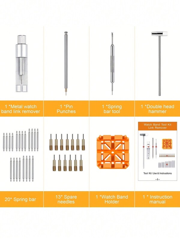 1 set of tools for adjusting watch straps, suitable for daily use with ...