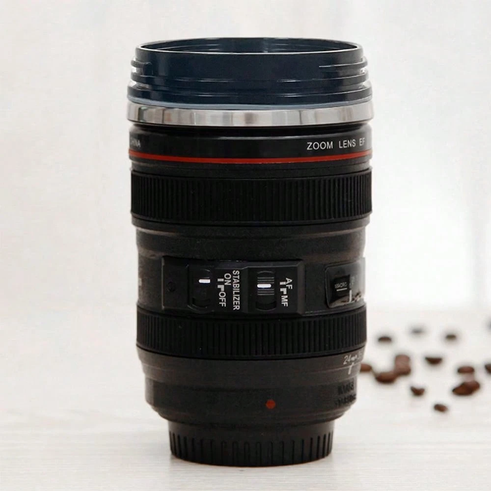1 Piece 350 Ml (12 Oz)/440 Ml (15 Oz) Camera Lens Shaped Coffee Mug ...