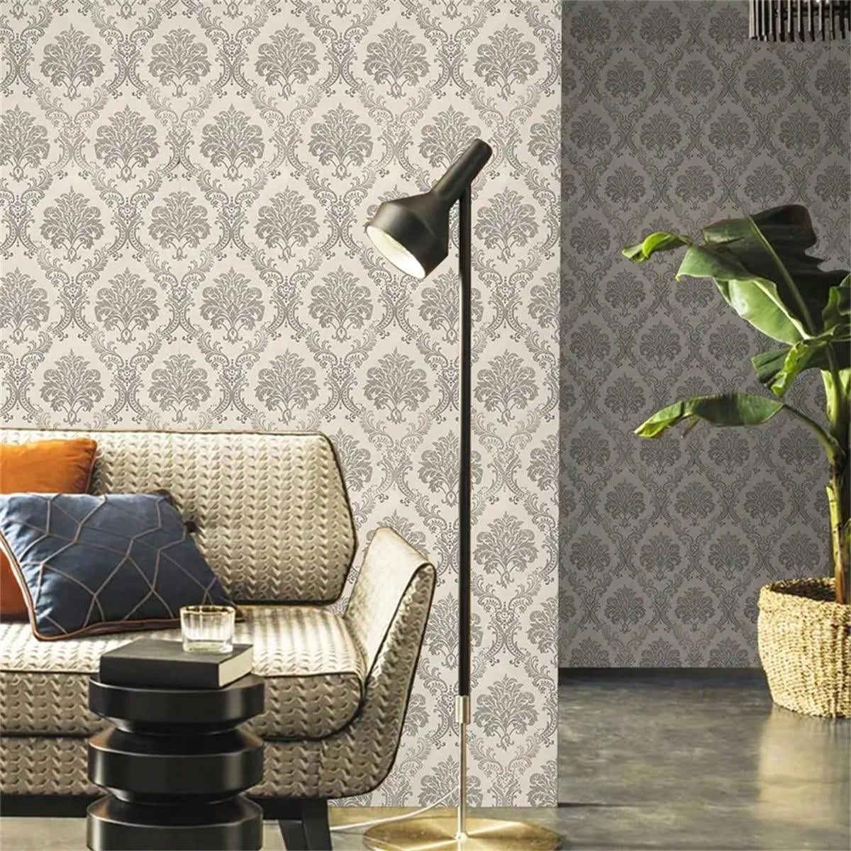 One Roll Of Retro Beige Self-adhesive Pvc Wallpaper Kitchen Kitchen ...