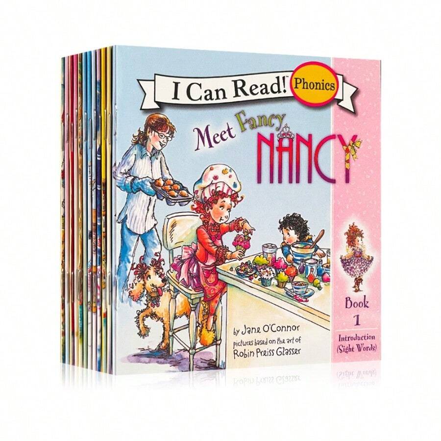 12 Books/set I Can Read Phonics Learning Books FANCY NANCY In English ...