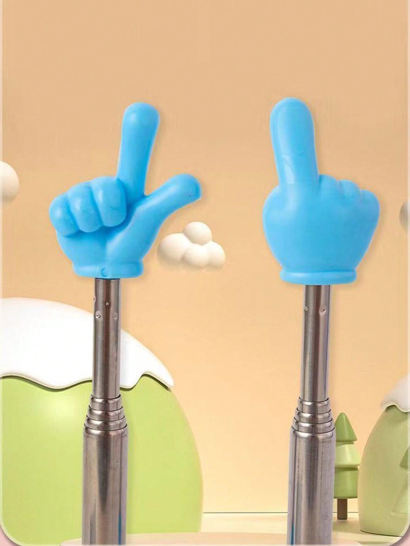 1pc Extendable Reading Pointer Stick With Finger Handle For Teachers ...