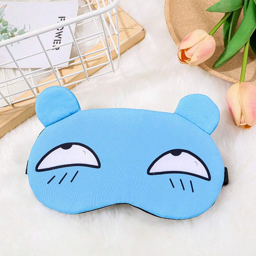 1pc 3d Fashionable Cute Cartoon Shading Eye Mask, Hot/cold Compress ...