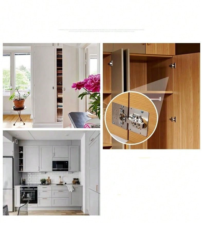 1pc Cabinet Hinge Repair Fixing Plate, Cabinet Hinge Installation Plate ...