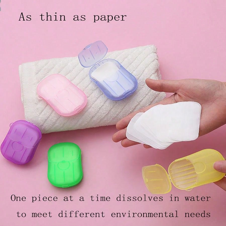 Hotel travel disposable soap tablets 20 cartons of soap paper portable ...