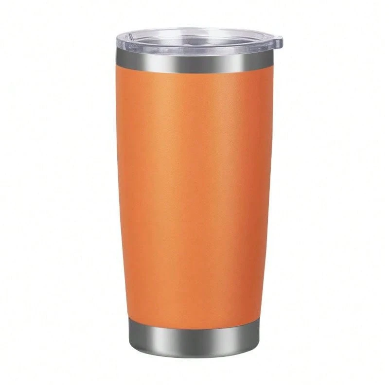 20oz Car Cup Plastic Coating 304 Stainless Steel Insulated Cup, Inner ...