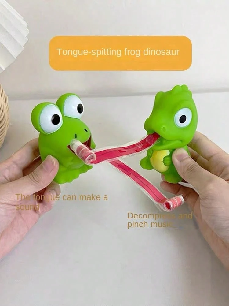 Creative Stress Relief Squeeze Toys - Frog And Dinosaur With Pop-Up ...