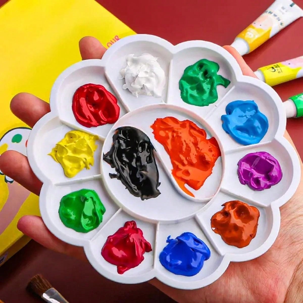 1pc Paint Tray Palettes, Plastic Paint Pallets For Students To Paints ...