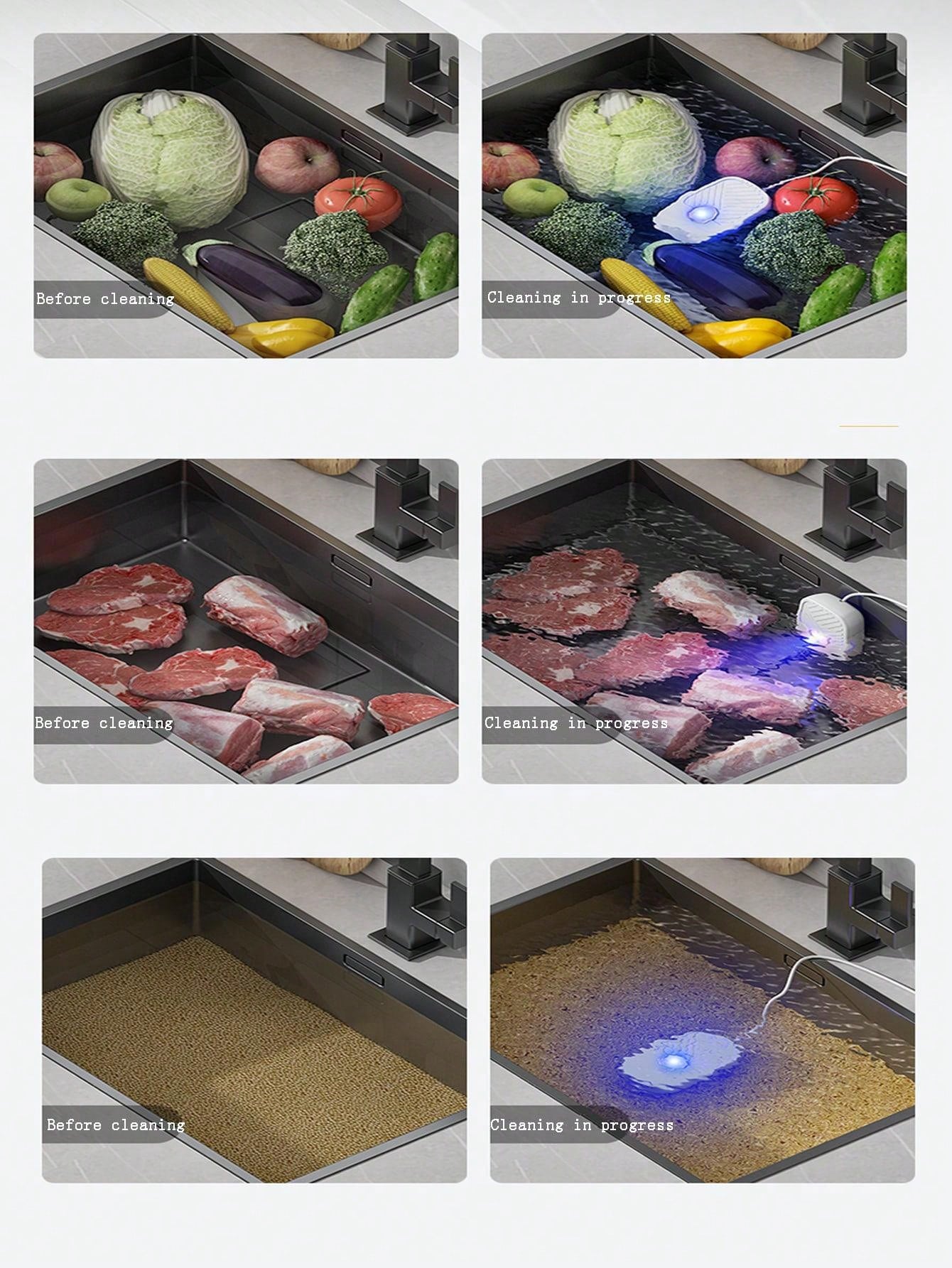 Vegetable And Fruit Purifier, Portable Automatic Food Washing Machine ...