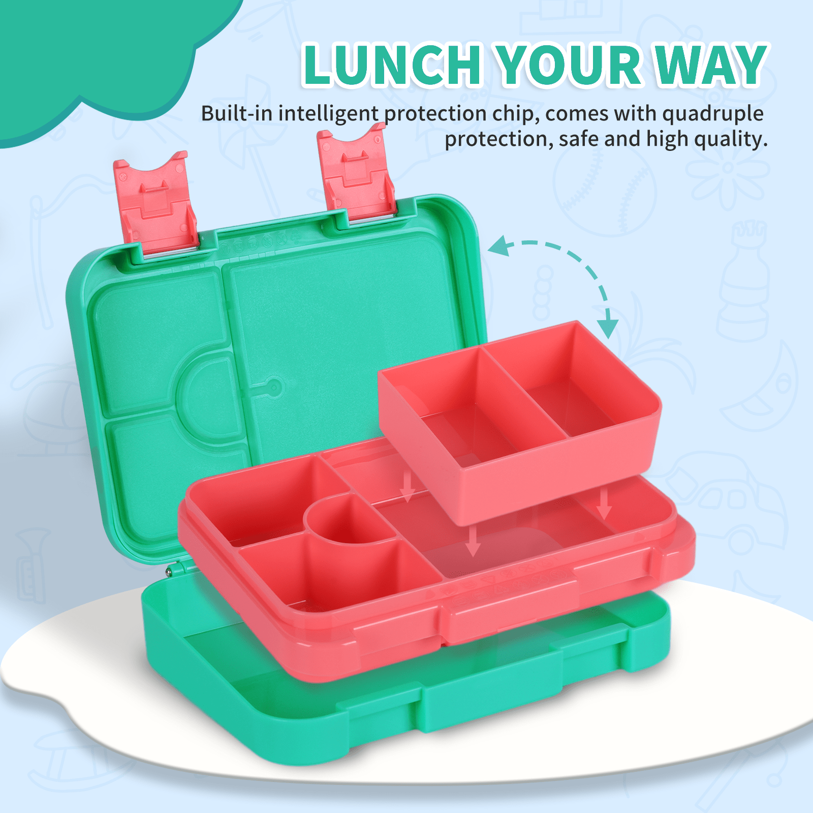 Lunch Box Bento Box 750ml | SHEIN USA