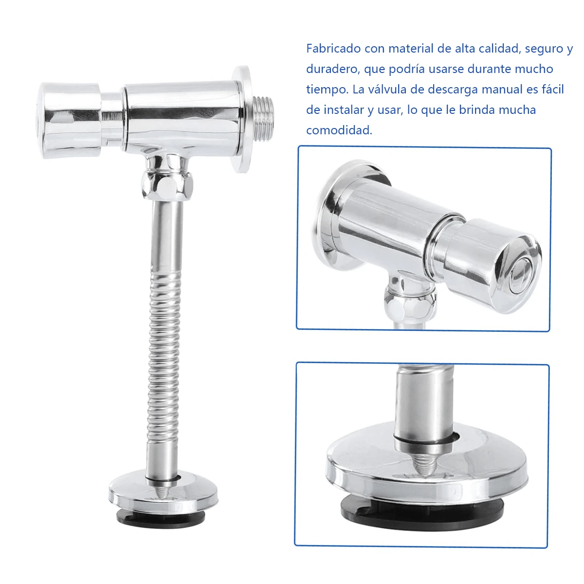 Chrome Urinal Button Timer + Splash Pad 4pcs | SHEIN USA