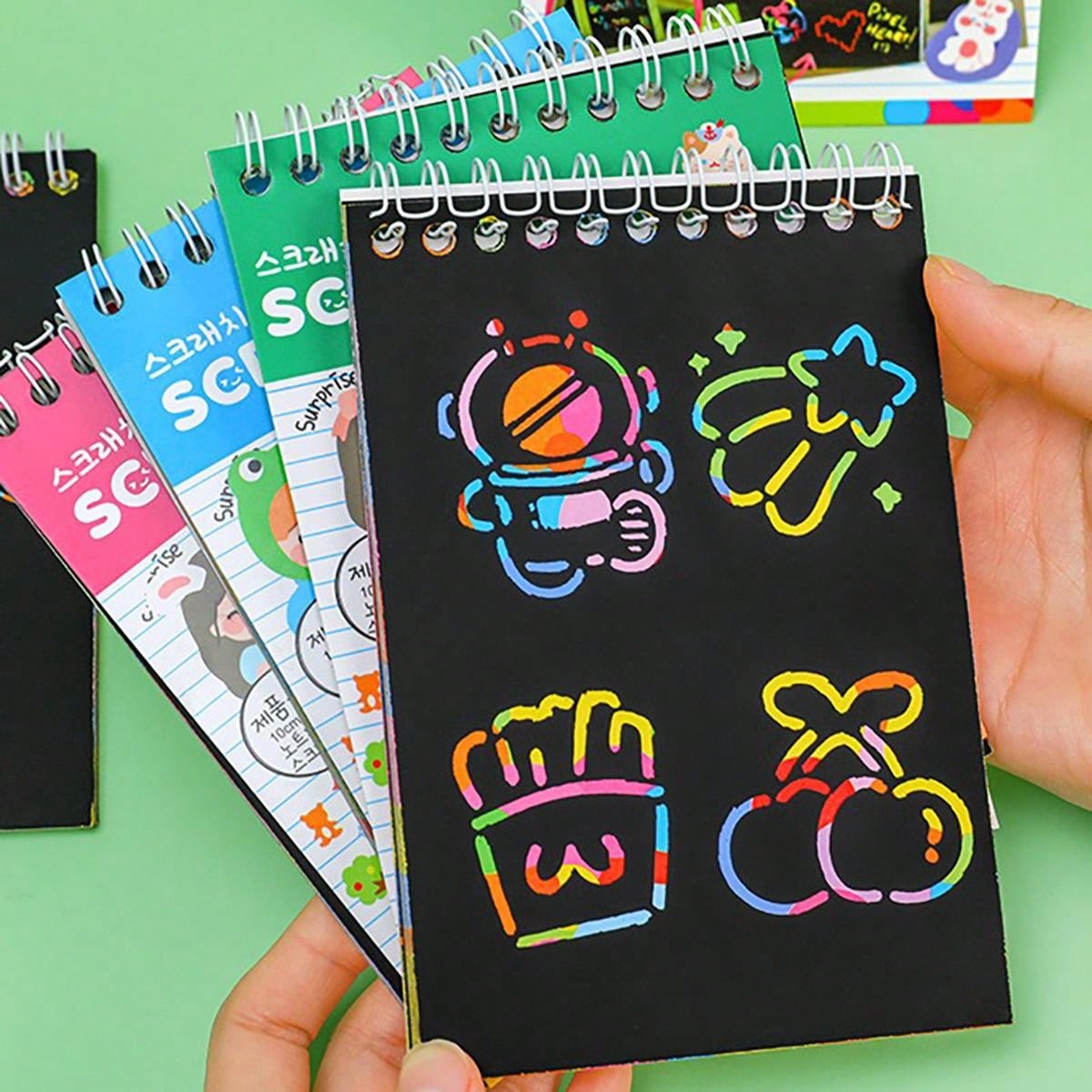 1pc Creative Graffiti Notebook For Children, Diy Coloring Drawing ...
