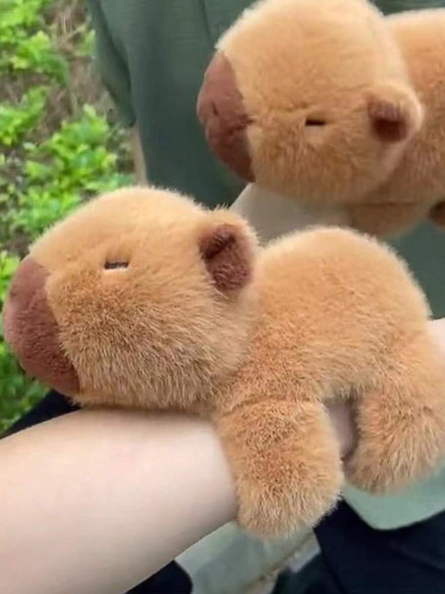 Capybara Snap Ring Capybara Snap Bracelet Animal Plush Toy Snap Ring ...