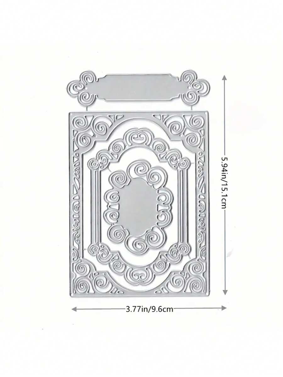 1pc Rectangle Shaped Carbon Steel Metal Embossing Paper Art Cutting Die ...