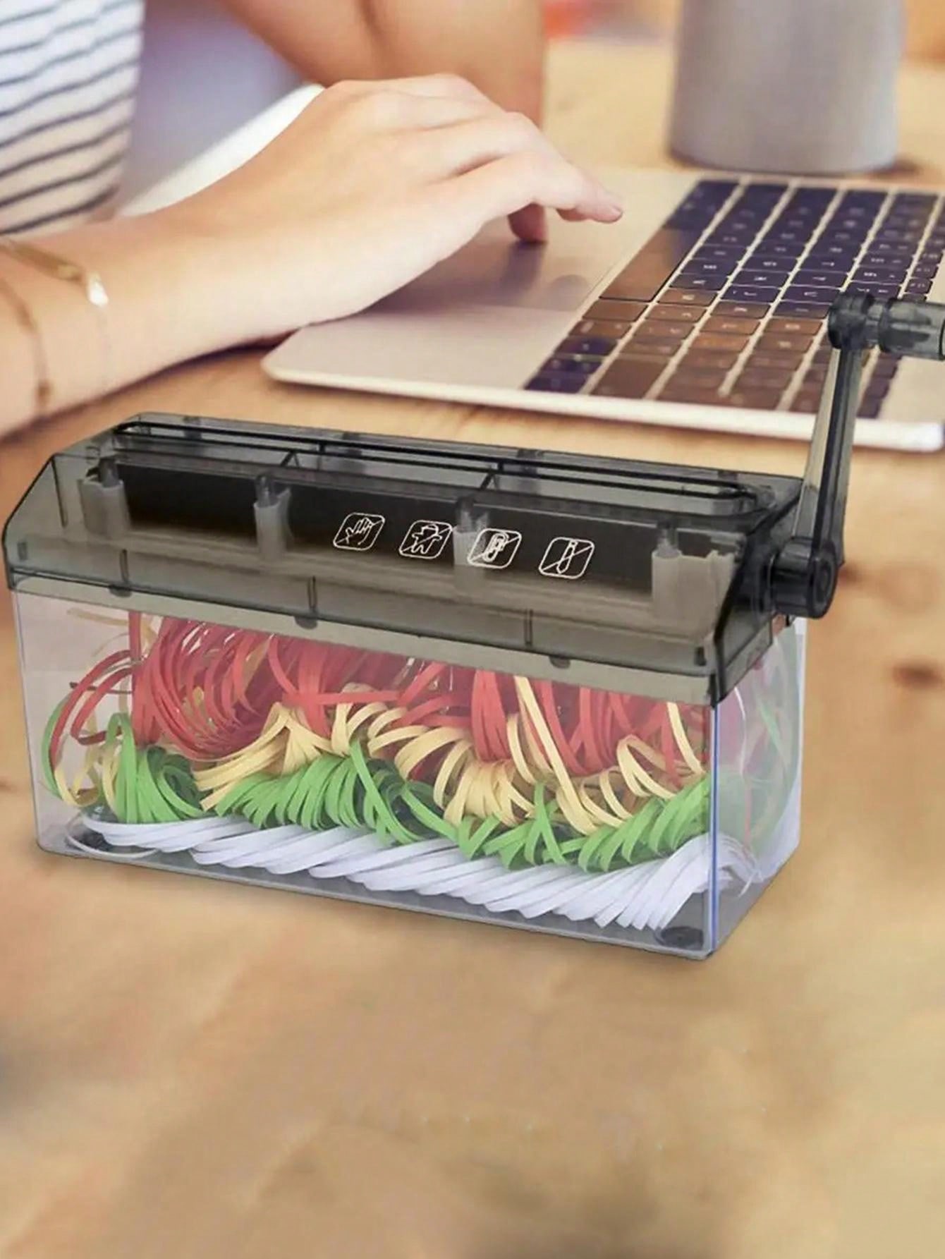 Mini Manual Shredder Portable A6 Hand Paper Cutting Shredder Strip-cut ...