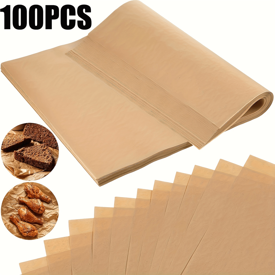 50/100/200pcs Parchment Paper Baking Sheets 12x16/6X8 Inches, Precut ...