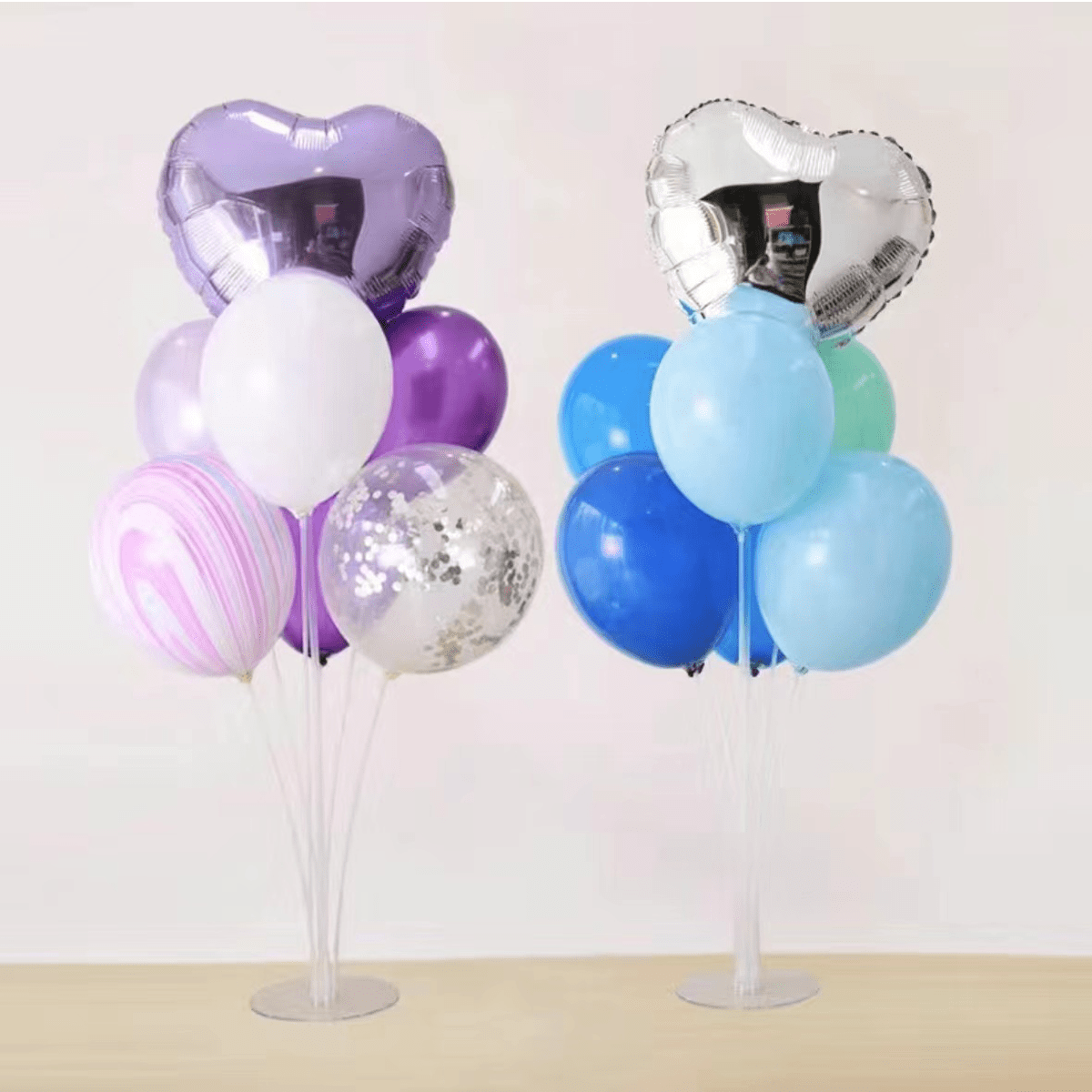 23pcs Plastic Balloon Stand Set, Transparent Table Desktop Balloon ...