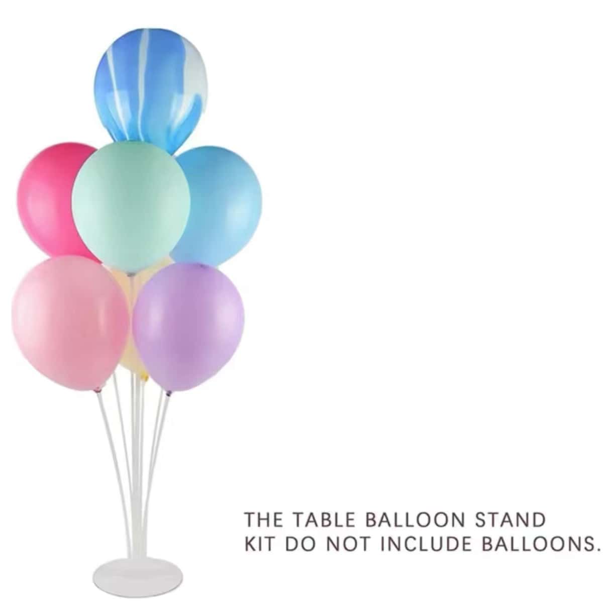23pcs Plastic Balloon Stand Set, Transparent Table Desktop Balloon ...