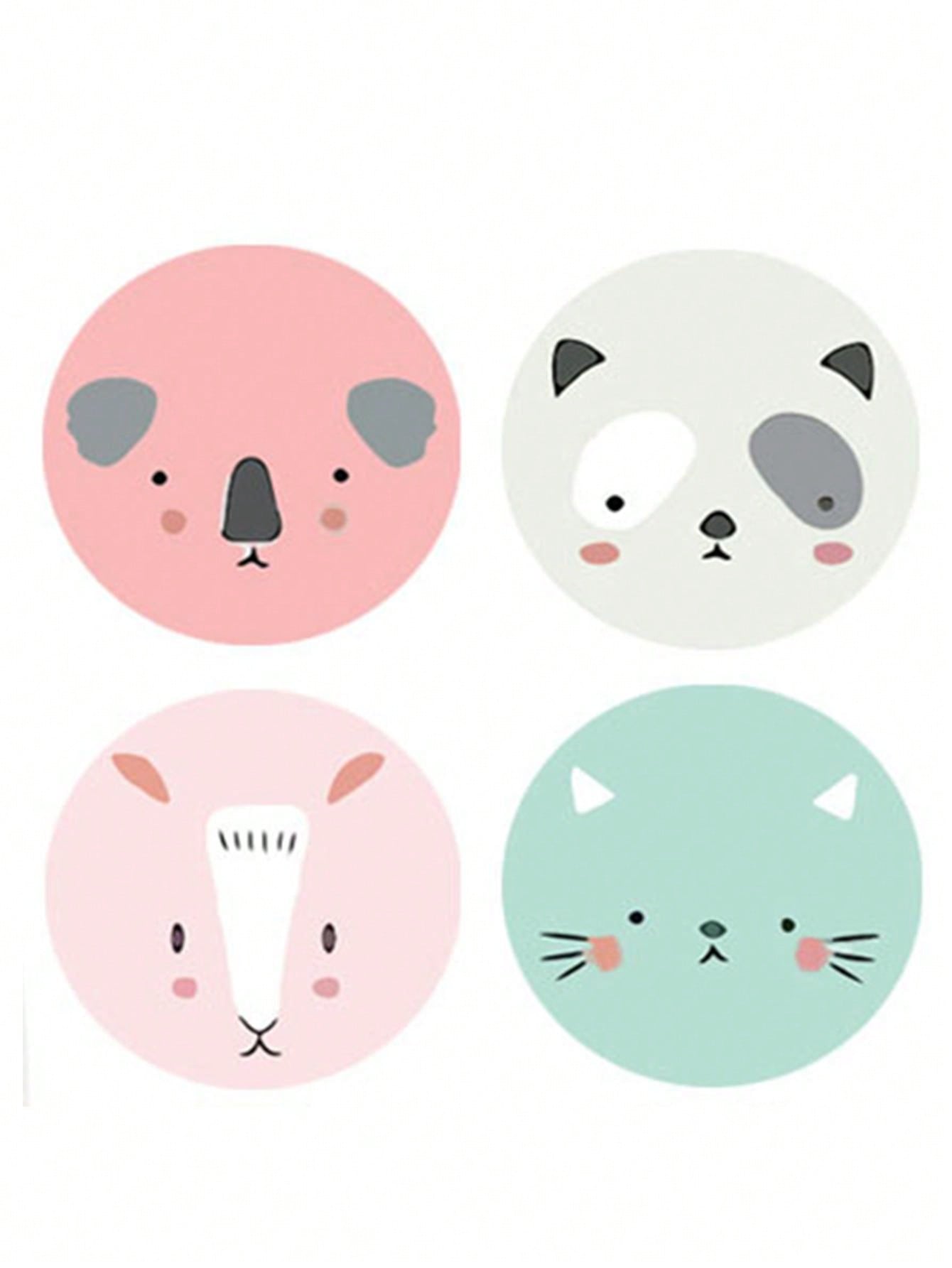 500pcs/roll Cartoon Animal Reward Stickers, Stationery Stickers for ...