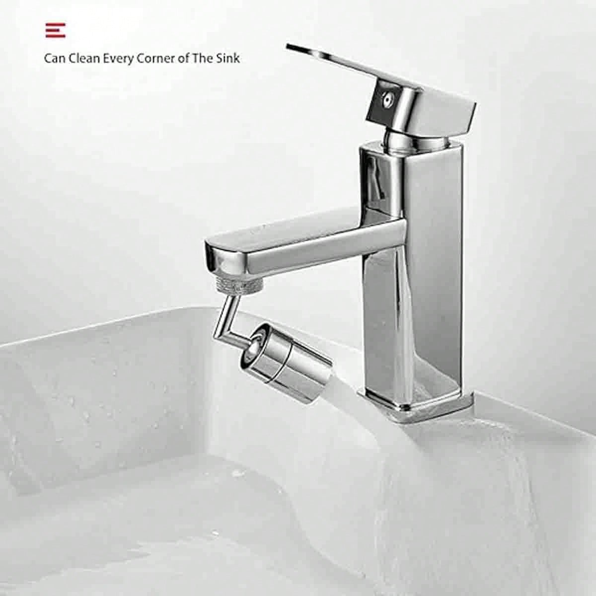 720 Degree Swivel Sink Faucet Aerator Big Angle Spray Aerator Dual