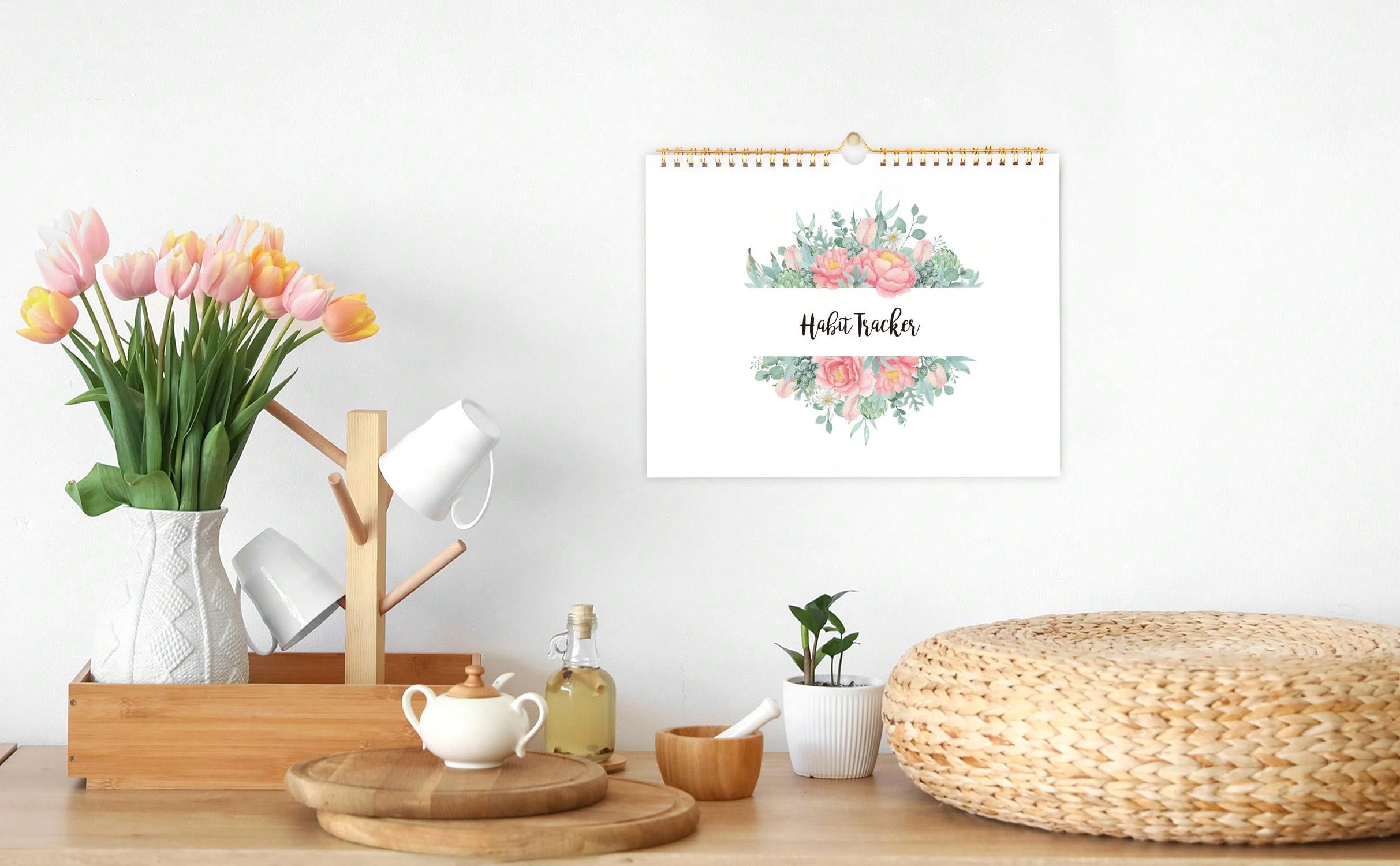 1pc Habit Tracker Calendar Spiral Bound Daily Weekly and Monthly Habit ...