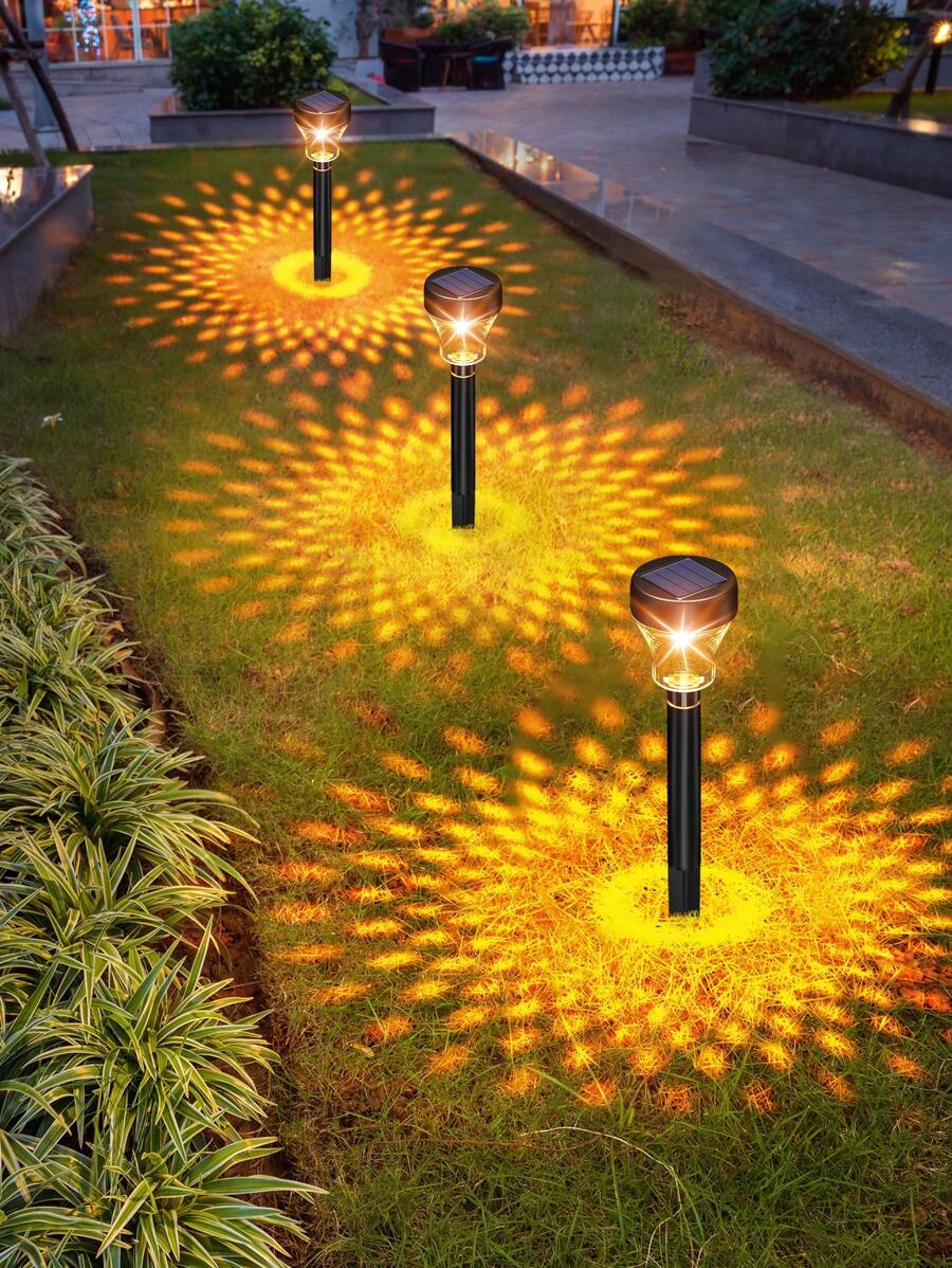 hooree Hooree 1pc Outdoor Solar Landscape Light With Villa Garden ...