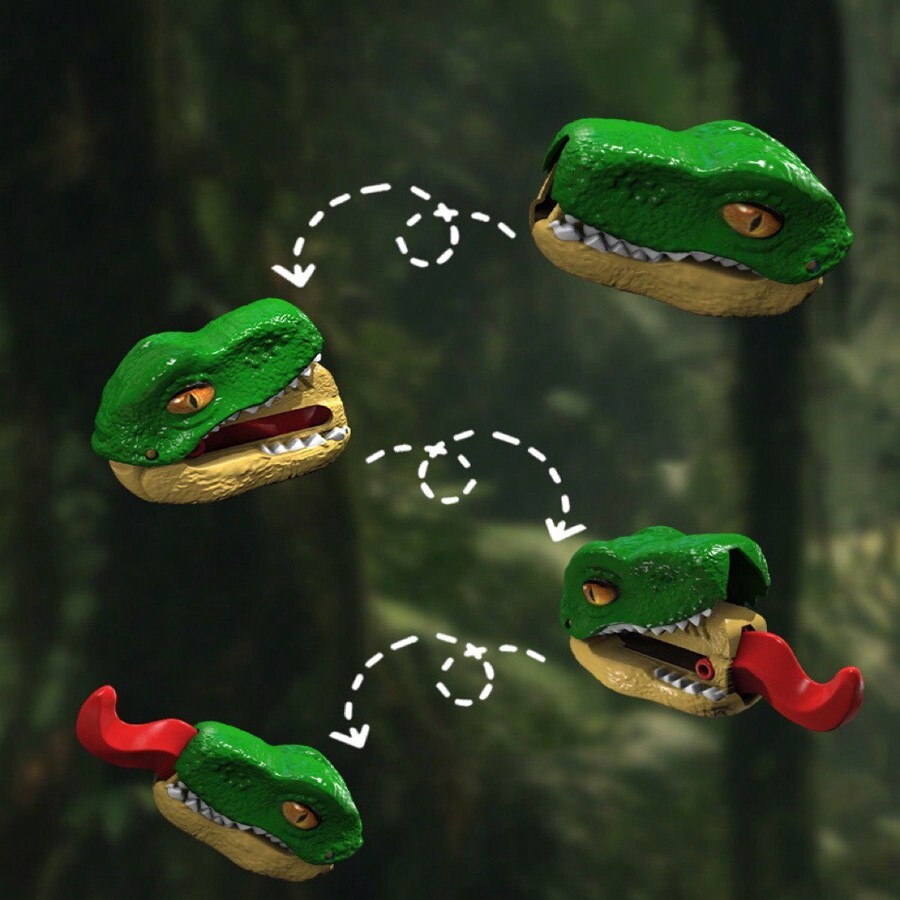 Dinosaur Carrot Knife Tyrannosaurus Rex 3d Stretching Folding Cutting ...