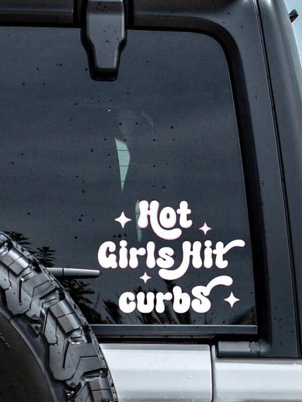 Sexy Lady Hitting The Road Sticker, Funny Sticker, Humorous Sticker ...