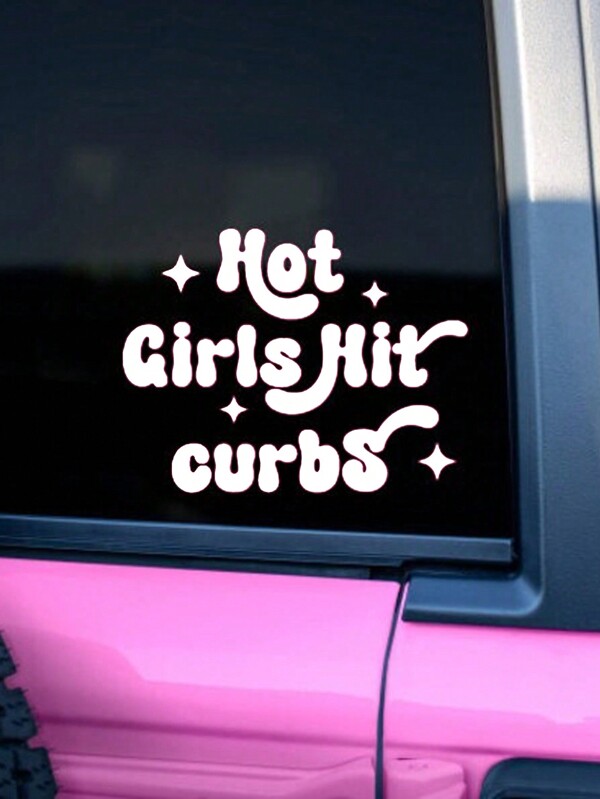 Sexy Lady Hitting The Road Sticker, Funny Sticker, Humorous Sticker ...