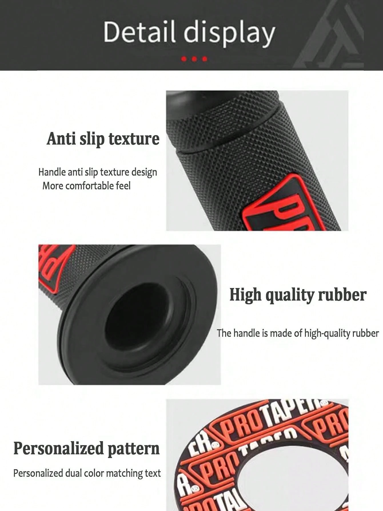 Off-Road Motorcycle Modified Handlebar Grips Soft Handlebar Rubber ...