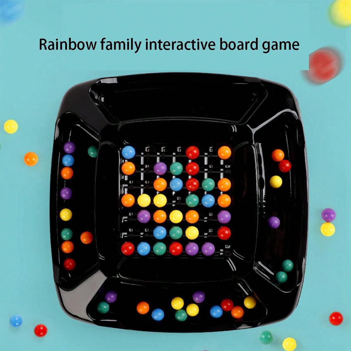 Style A Fun Rainbow Elimination Family Board Game For Two With ...