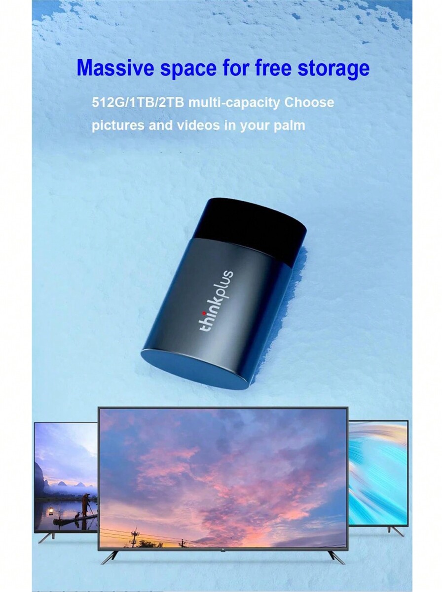 Lenovo Thinkplus Us202 Ssd Portátil De 512gb 1tb 2tb Unidad De Disco Sólido Usb3.1 Tipo-c ...