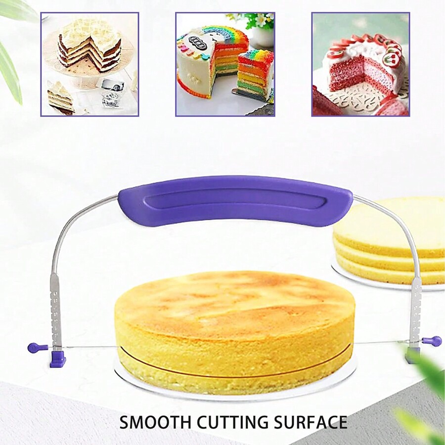 Cake Leveler, Caliamary Adjustable Cake Leveler & Slicer Cutter, Layer ...