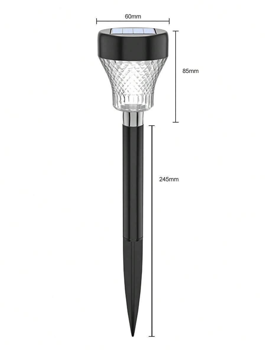 HOOREE 4pcs Solar Lawn Light Set With Villa Garden Decoration Pattern ...