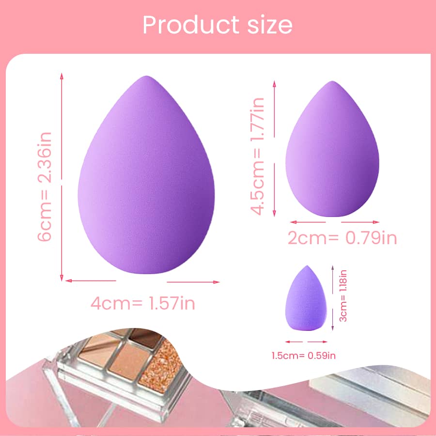 Travel Powder Puff Set, Three Colors, Three Sizes: Large, Medium And ...