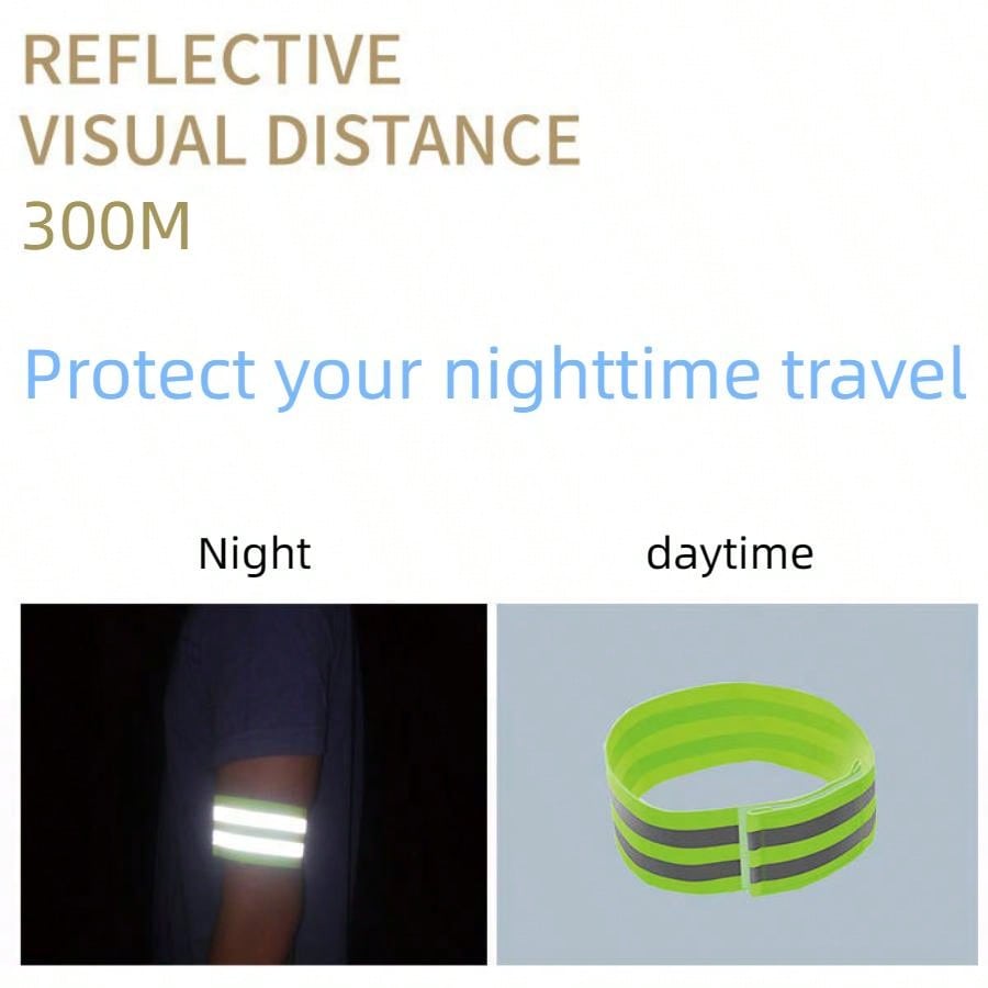 Night Cycling Reflective Arm Strap: Night Run Wrist Strap, Elastic ...