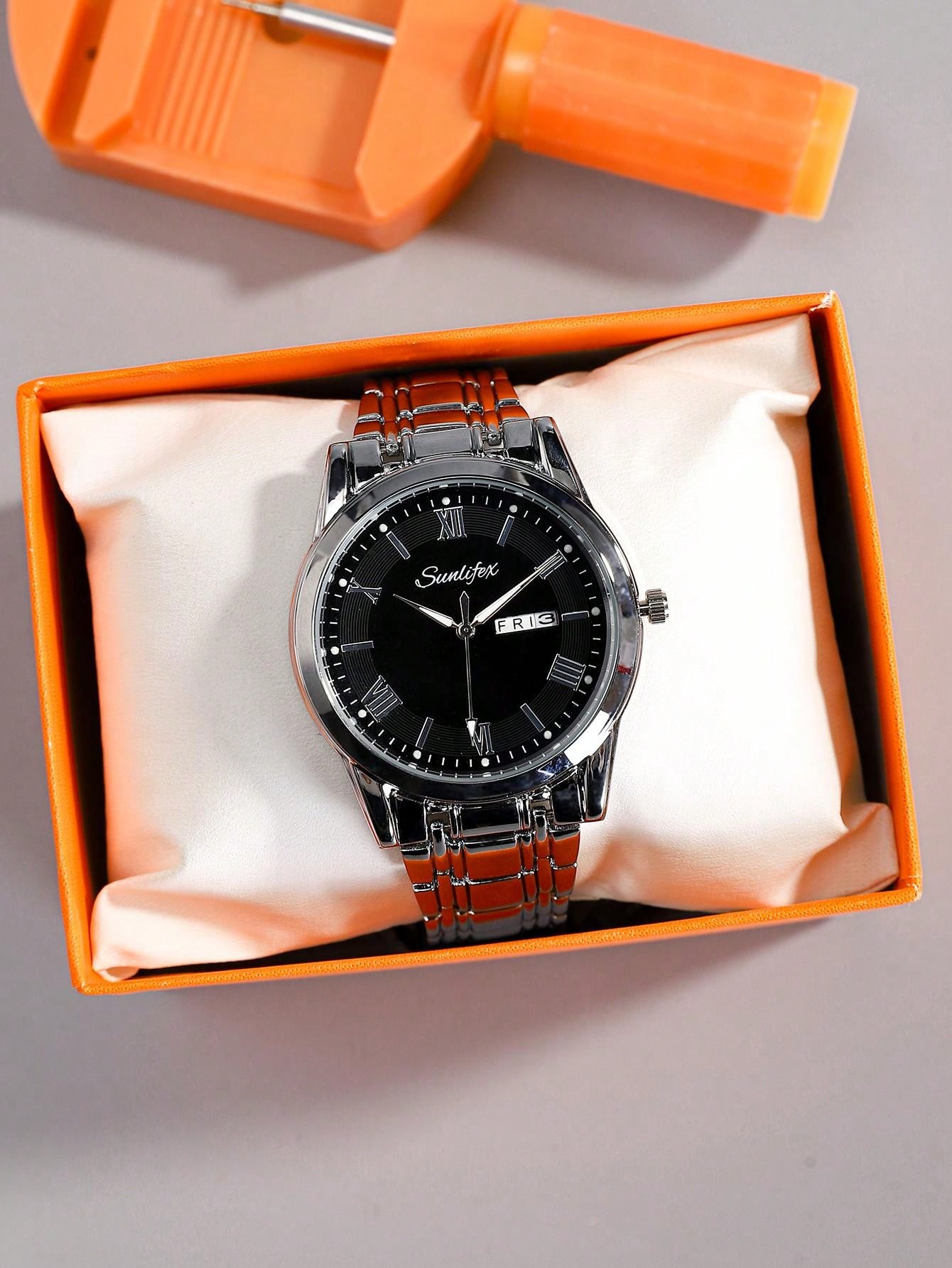 Reloj de pulsera de lujo de alta gama para negocios con calendario dual ...