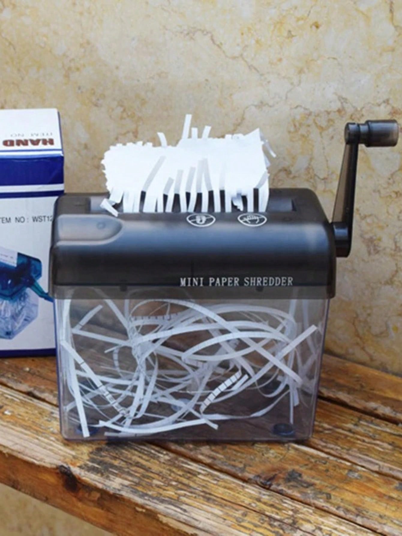 Mini Manual Shredder Portable A6 Hand Paper Cutting Shredder Strip-cut ...